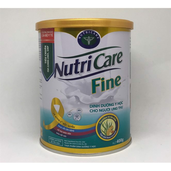 Sữa bột Nutricare Fine dinh dưỡng tăng cường miễn dịch cho bệnh nhân ung thư (400g) | Shopee ...