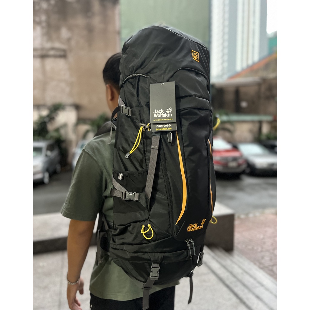 Balo du lịch balo leo núi Jack Wolfskin Denali 65 Backpack Trekking nam nữ phượt có trợ lực ...