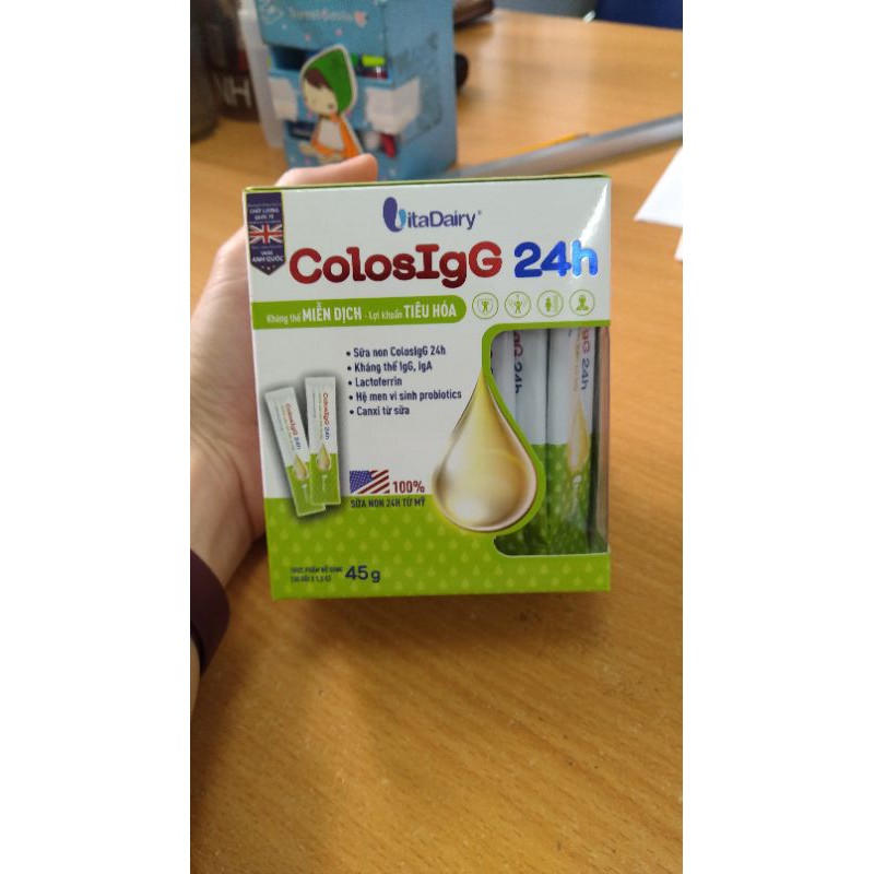 Sữa non ColosIgG 24h dạng hộp 45G ( 30 gói x 1.5g) | Shopee Việt Nam