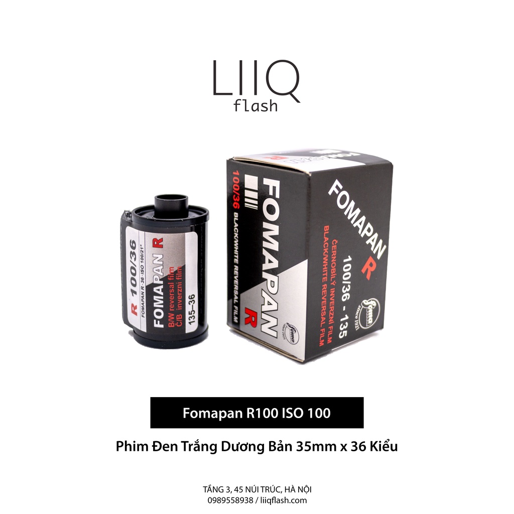 Phim Fomapan R100 ISO 100, Đen Trắng B&W Reversal, 135/35mm x 36 Kiểu ...