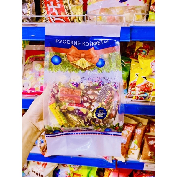 KẸO SOCOLA MIX NGA GÓI/HỘP 400G (DATE 11/2022) | Shopee Việt Nam