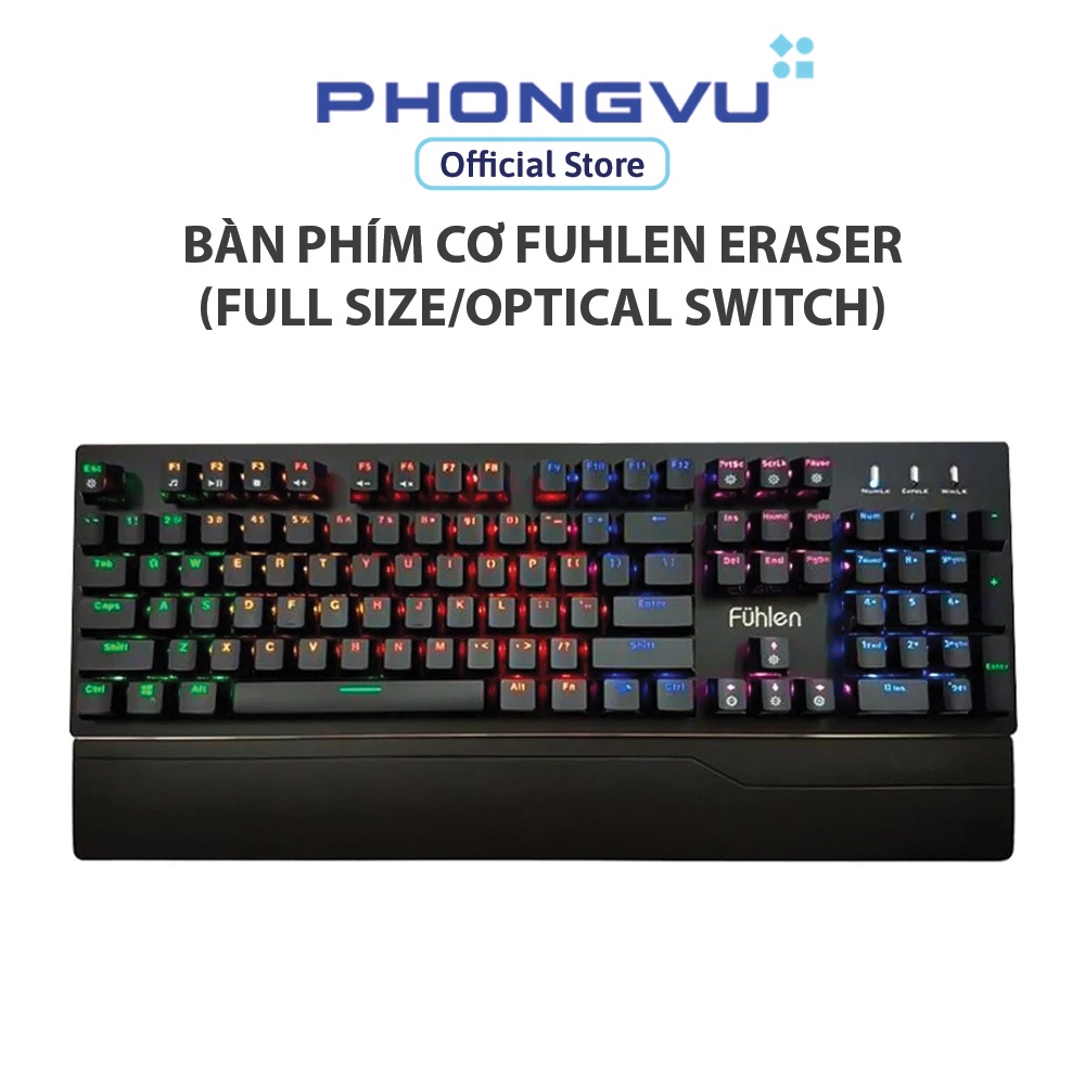 Bàn phím cơ Fuhlen Eraser (Full size/Optical Switch) - Bảo hành 24 ...