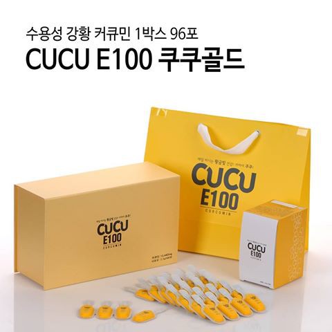 NƯỚC UỐNG TINH NGHỆ NANO - CUCU E100 CURCUMIN. HÀN QUỐC. 96 ỐNG ...