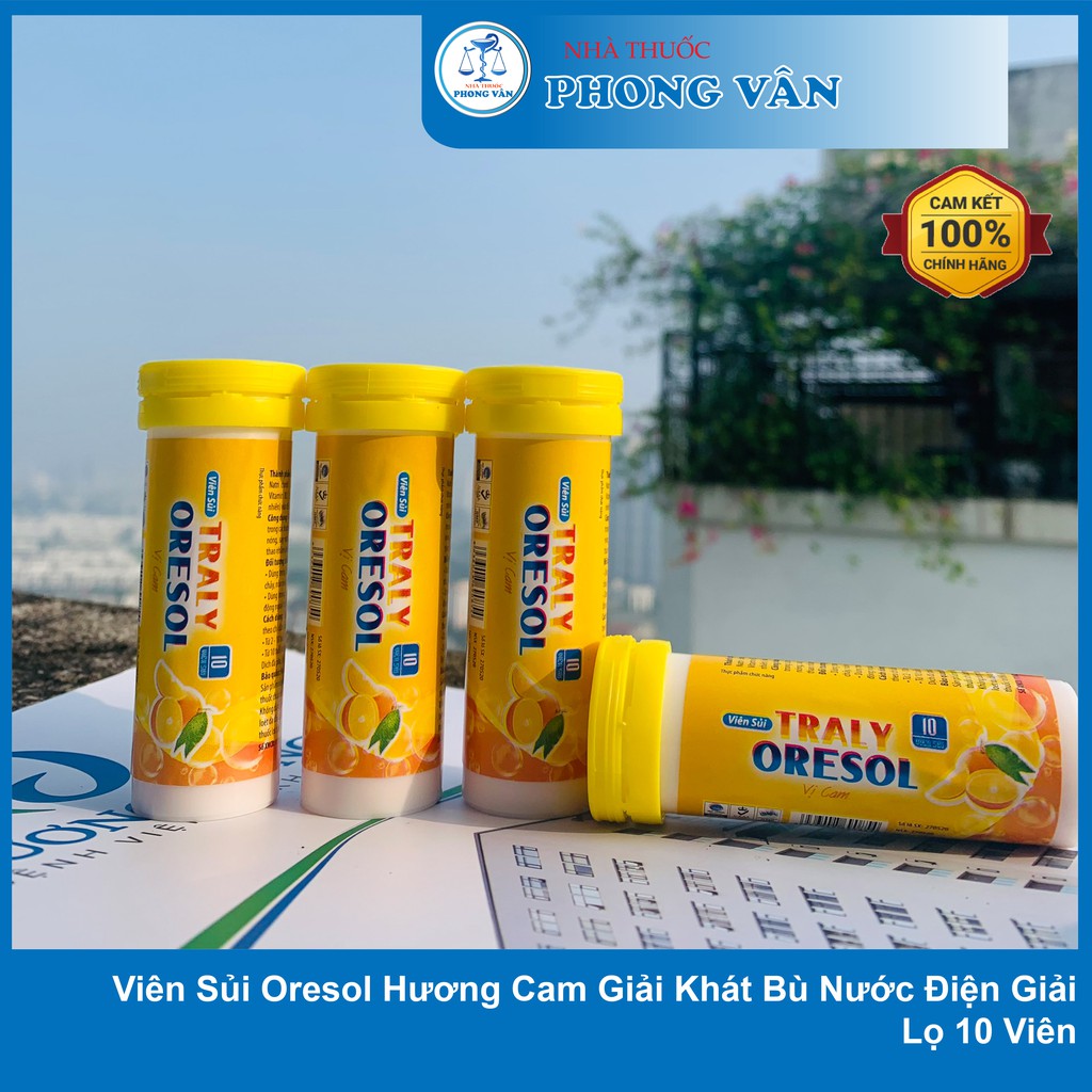 Viên Sủi Oresol Hương Cam Giải Khát Bù Nước Điện Giải Bổ Sung Vitamin ...
