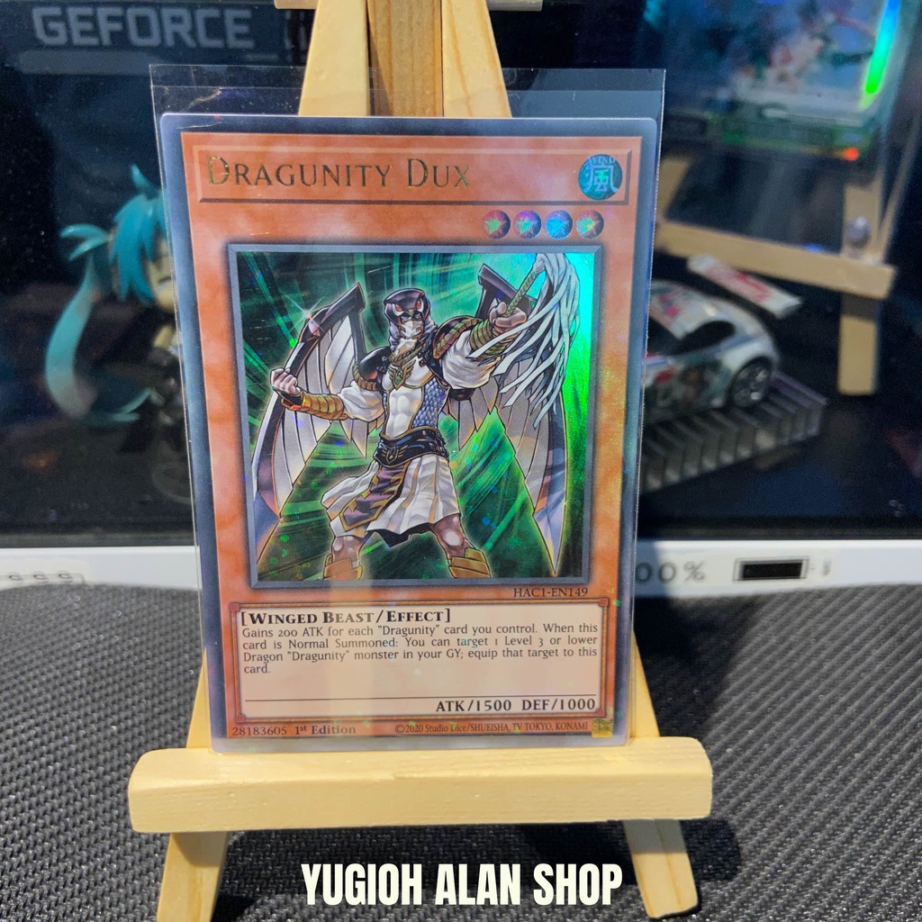 [ Bài Yugioh Chính Hãng ] Dragunity Dux - HAC1-EN149 - Duel Terminal Ultra Rare Parallel 1st ...