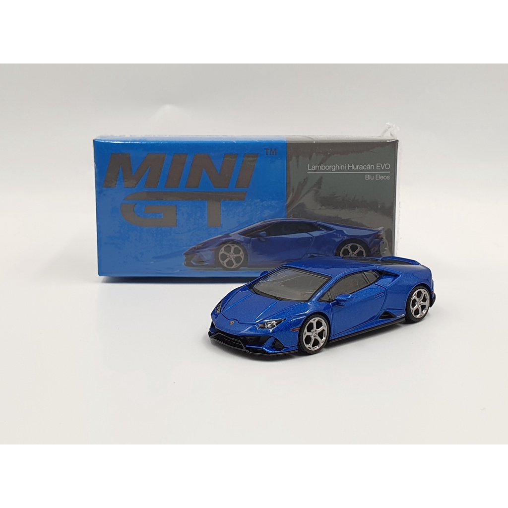 Xe Mô Hình Lamborghini Huracan EVO - Blu Eleos LHD 1:64 MiniGT (Xanh ...
