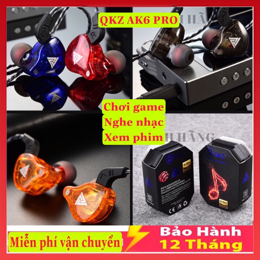 Tai Nghe Chống Ồn QKZ AK6 PRO Bass Siêu Khủng, AK2 Âm Thanh Cực Đỉnh, Nghe Nhạc Chơi Game Đỉnh ...