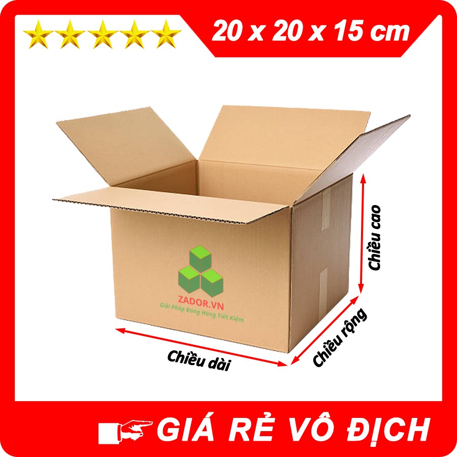 ComBo 10 Hộp Carton 20x20x15 Chuyên Shipcod Gía Rẻ - Thùng Carton Đóng ...