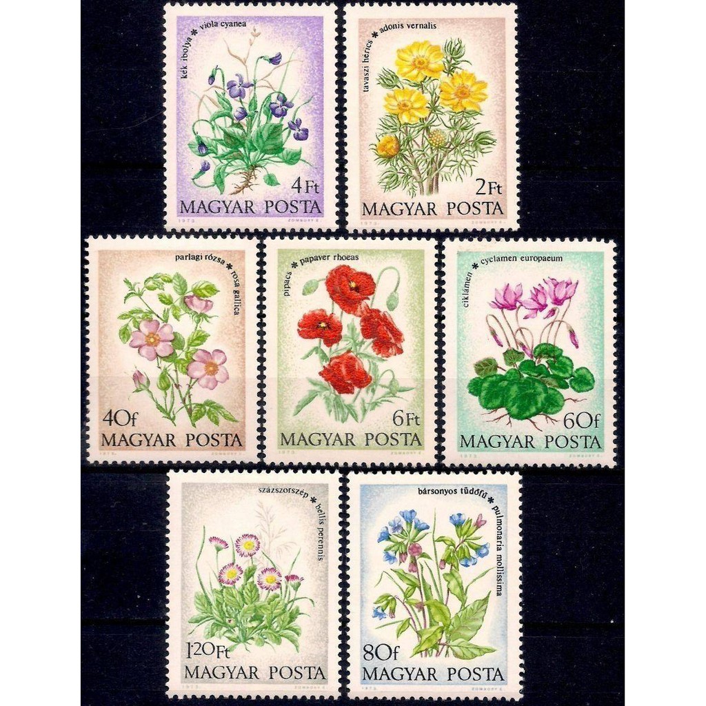 Tem sưu tập Tem Hungary Hoa 1973 ( 7 tem ) | Shopee Việt Nam