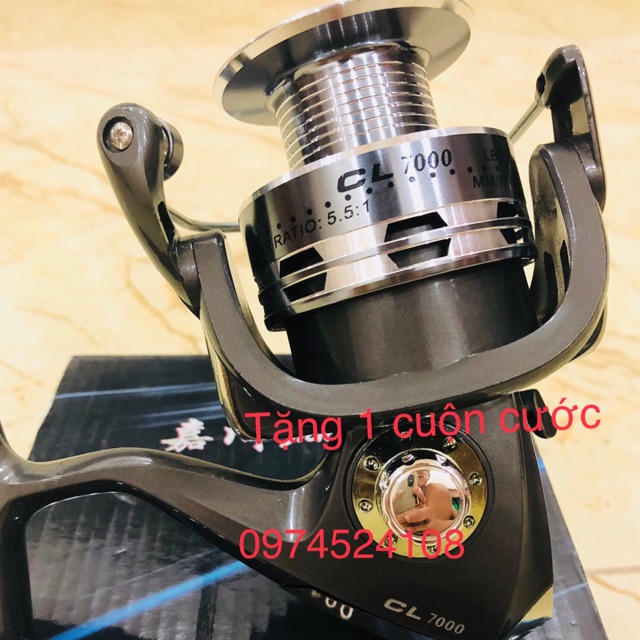 Máy câu cá yumoshi CL 7000 tặng một cuộn cước | Shopee Việt Nam