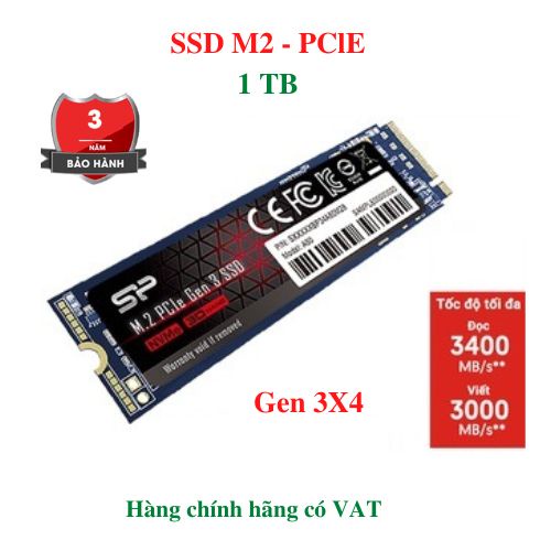 Ổ cứng SSD 1T Silicon Power M2 NVMe PCIe mã SSDP34A80 - Chính hãng, bảo ...