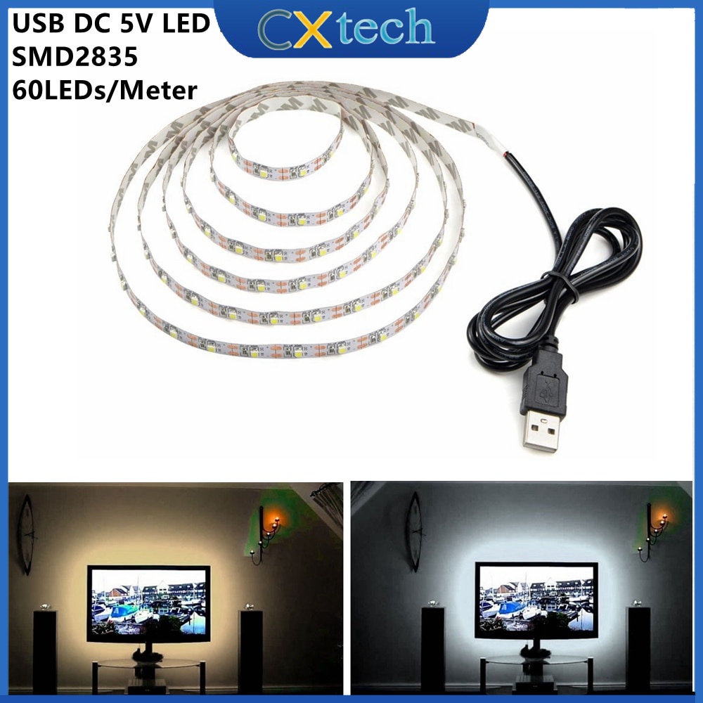 Dây Đèn LED 5V SMD2835 50CM 1M 2M 3M 4M 5M | Shopee Việt Nam