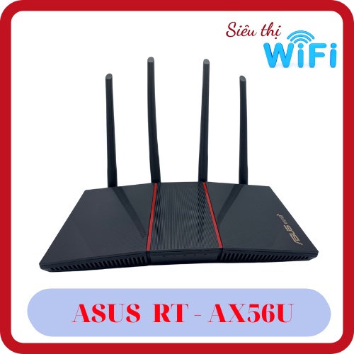 Bộ phát Wifi ASUS RT-AX56U V2, Chuẩn AX1800, Băng tầng kép, Chíp xử lý ...