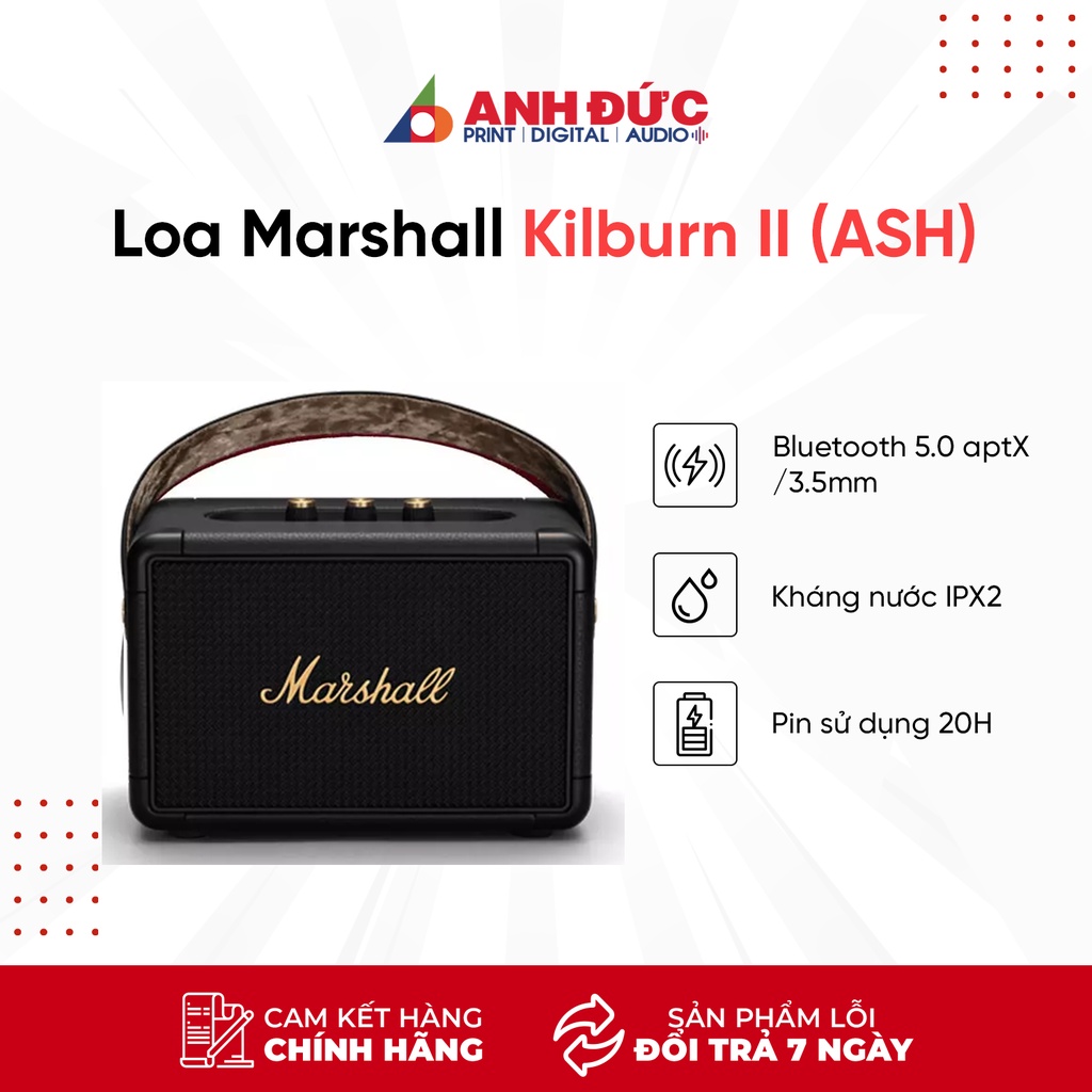 Loa Bluetooth Marshall Kilburn II (2) - Hàng Chính Hãng ASH - Bảo Hành 12 Tháng | Shopee Việt Nam