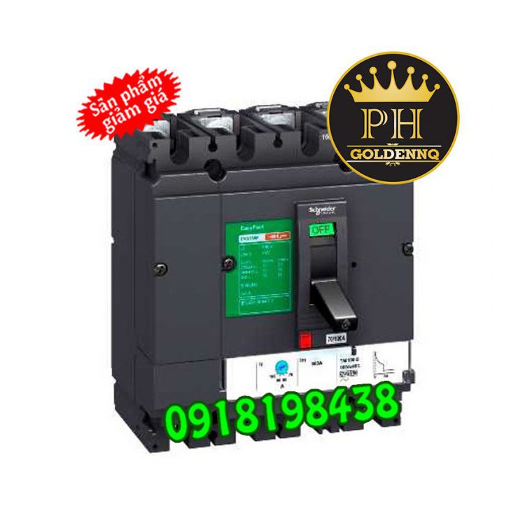 MCCB Schneider CVS250 Type B 25kA 4P 415V 200A-250A | Shopee Việt Nam
