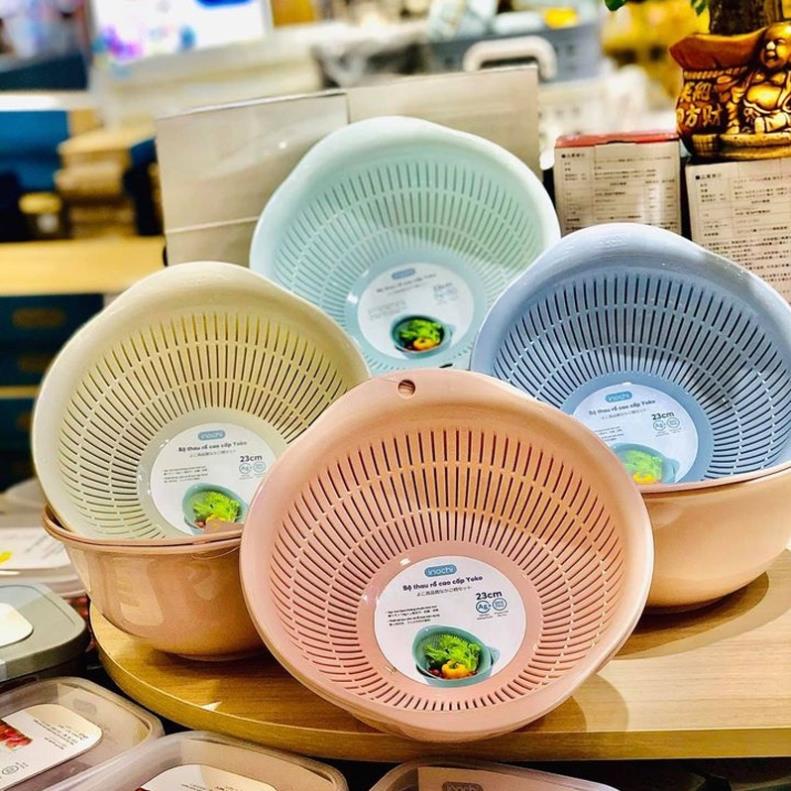 Bộ Thau Rổ Nhựa Yoko INOCHI Cao Cấp - Rổ Rửa Rau Củ Quả, Thực Phẩm Kèm ...