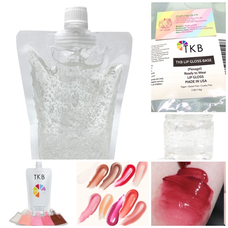 [HÀNG MỚI VỀ] Base Lipgloss Mỹ TKB (Nền son bóng trong suốt ko màu) 10g ...