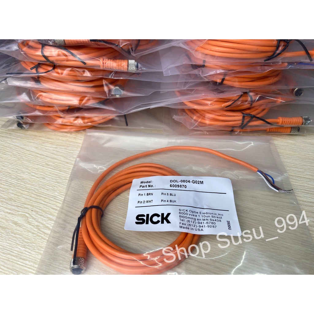 Cáp nối sensor Sick, Dol-0804-g02m 4 chân | Shopee Việt Nam
