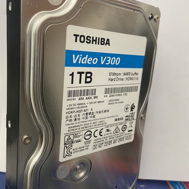 Ổ cứng HDD AV 1TB TOSHIBA HDWU110UZSVA S300/V300 VIDEO STREAM | Shopee ...