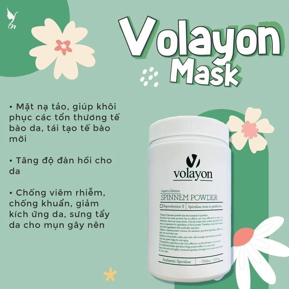 MẶT NẠ HÀN QUỐC TẢO XOẮN DẠNG BỘT VOLAYON 500G | Shopee Việt Nam