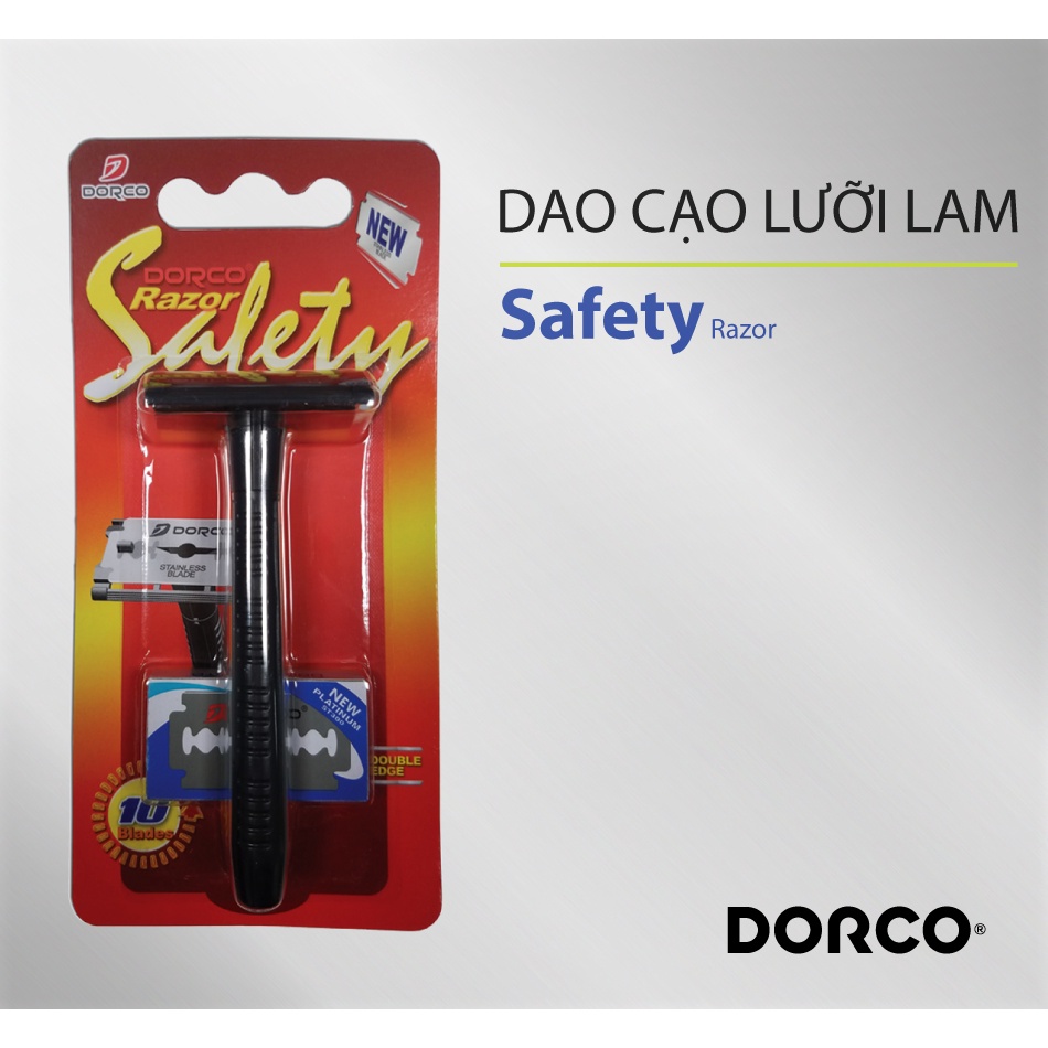 Dao cạo râu lưỡi lam cao cấp DORCO Safety Razor + 10 lưỡi lam thay thế ...