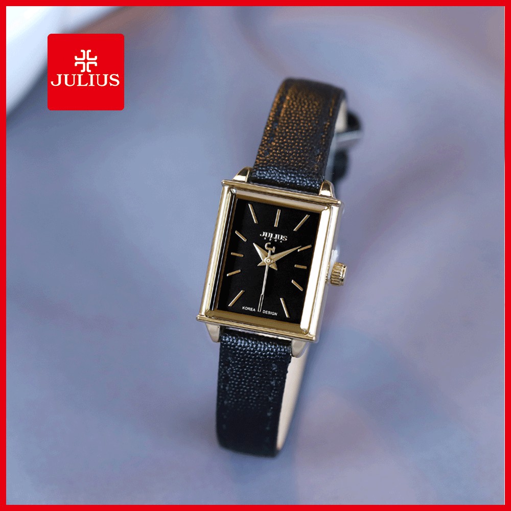 Đồng Hồ Quartz Mặt Vuông Chống Thấm Nước Với Dây Đeo Da JA-787 | Shopee ...