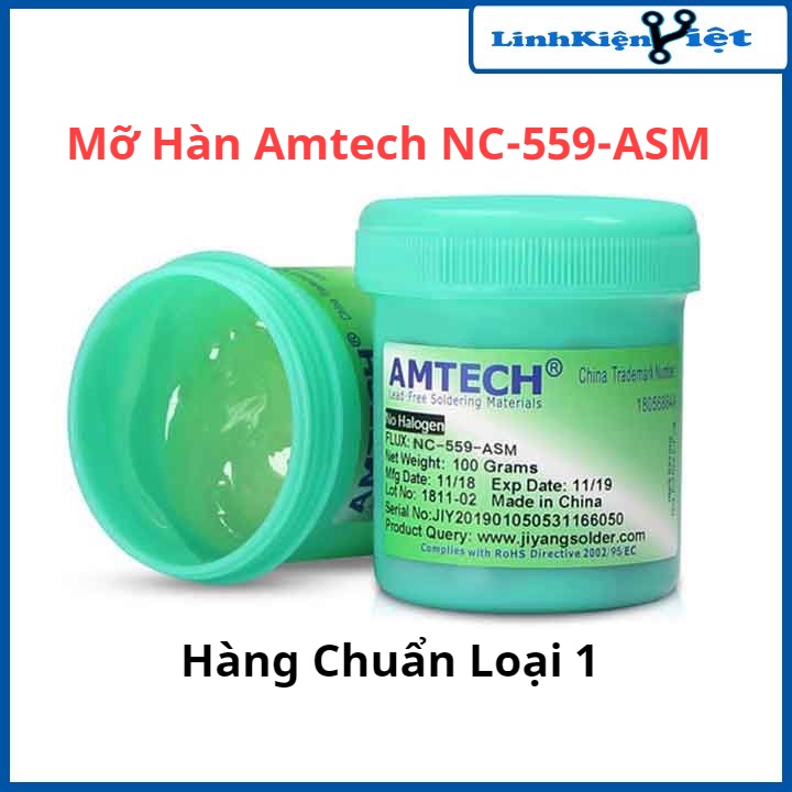 Mỡ hàn, keo hàn Amtech NC-559-ASM 100g hàng chuẩn loại 1 | Shopee Việt Nam