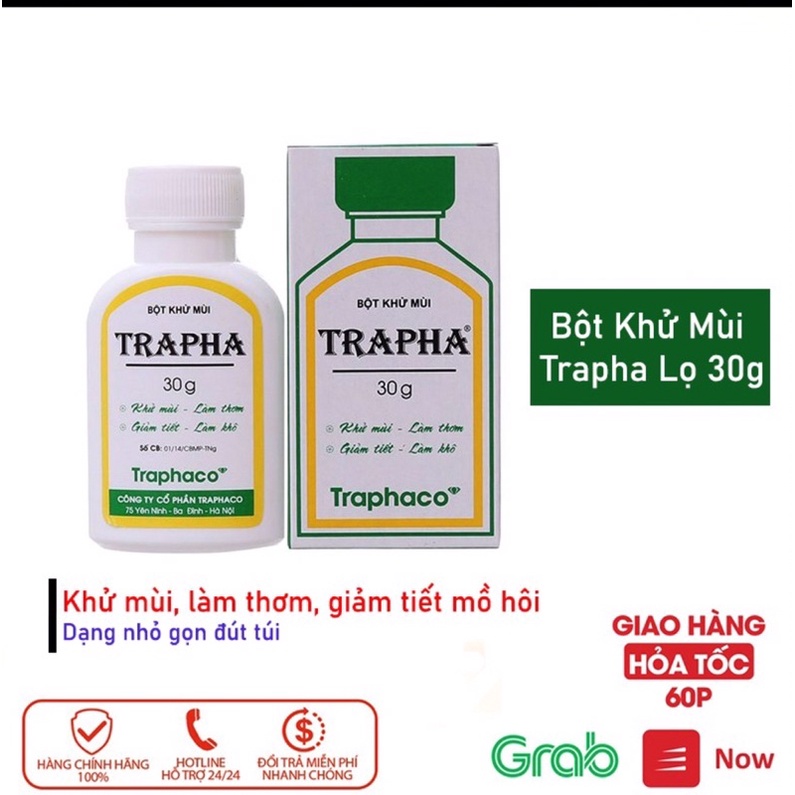 Bột khử mùi Trapha 30g hãng Traphaco | Shopee Việt Nam