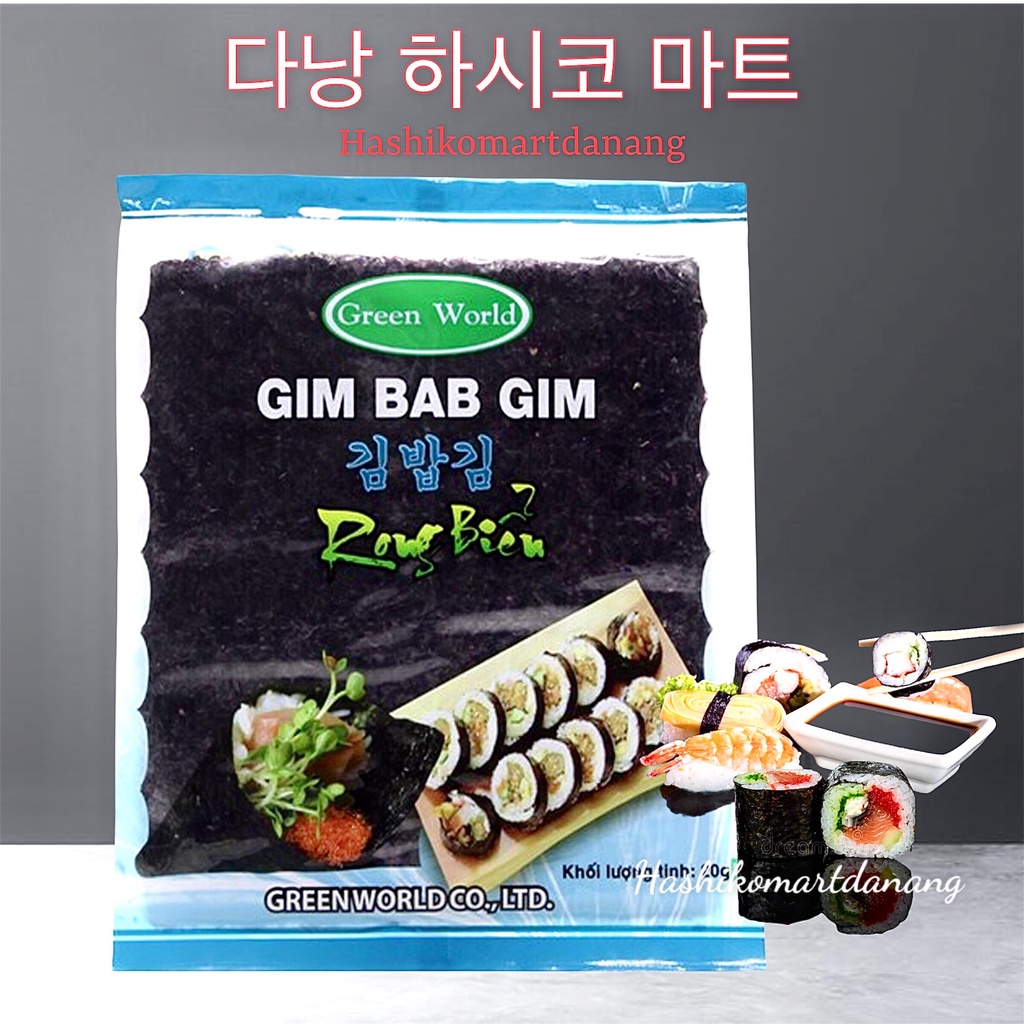 Rong biển làm cơm cuộn Gim Bab Gim gói 20g/10 lá | Shopee Việt Nam