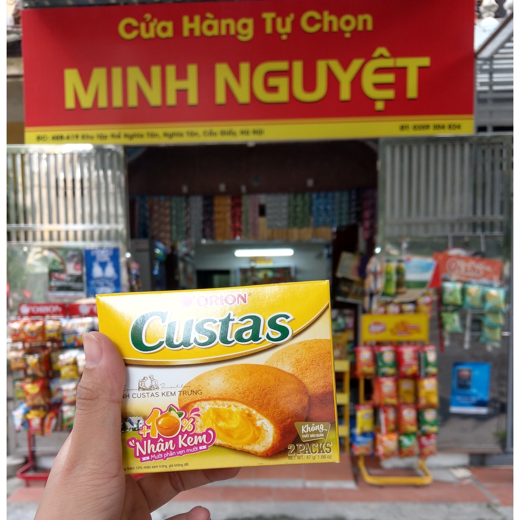 BÁNH TRỨNG CUSTAS HỘP LỄ 2 GÓI 47G | Shopee Việt Nam