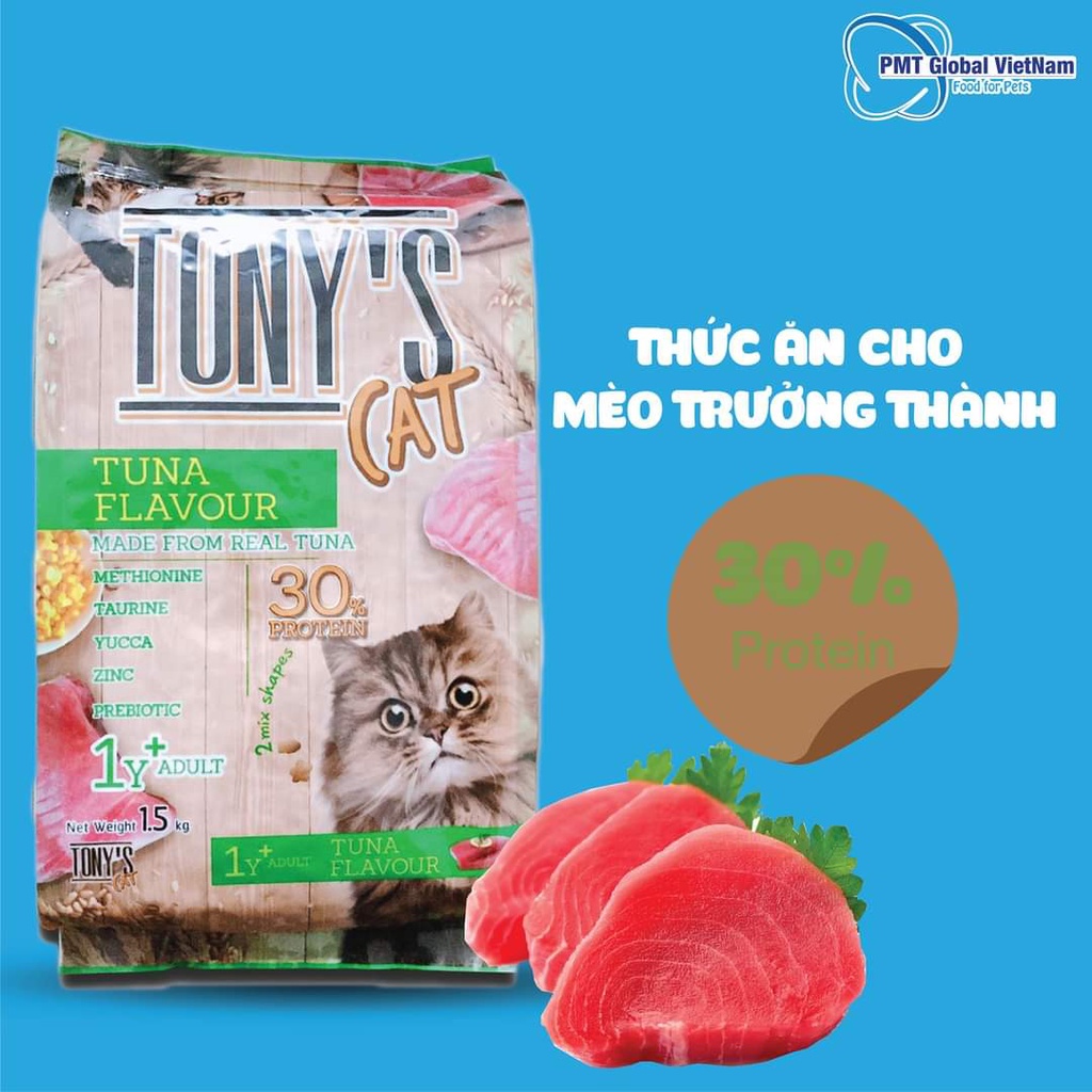 Thức Ăn Cho Mèo Hạt Tony's Cat Cao Cấp 1,5kg | Hạt Tony Cat 1,5kg ...
