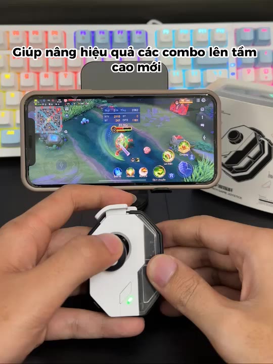 Tay cầm chơi game điện thoại MEMO MB02 joystick giúp ghìm tâm auto tap macro combo liên quân ...