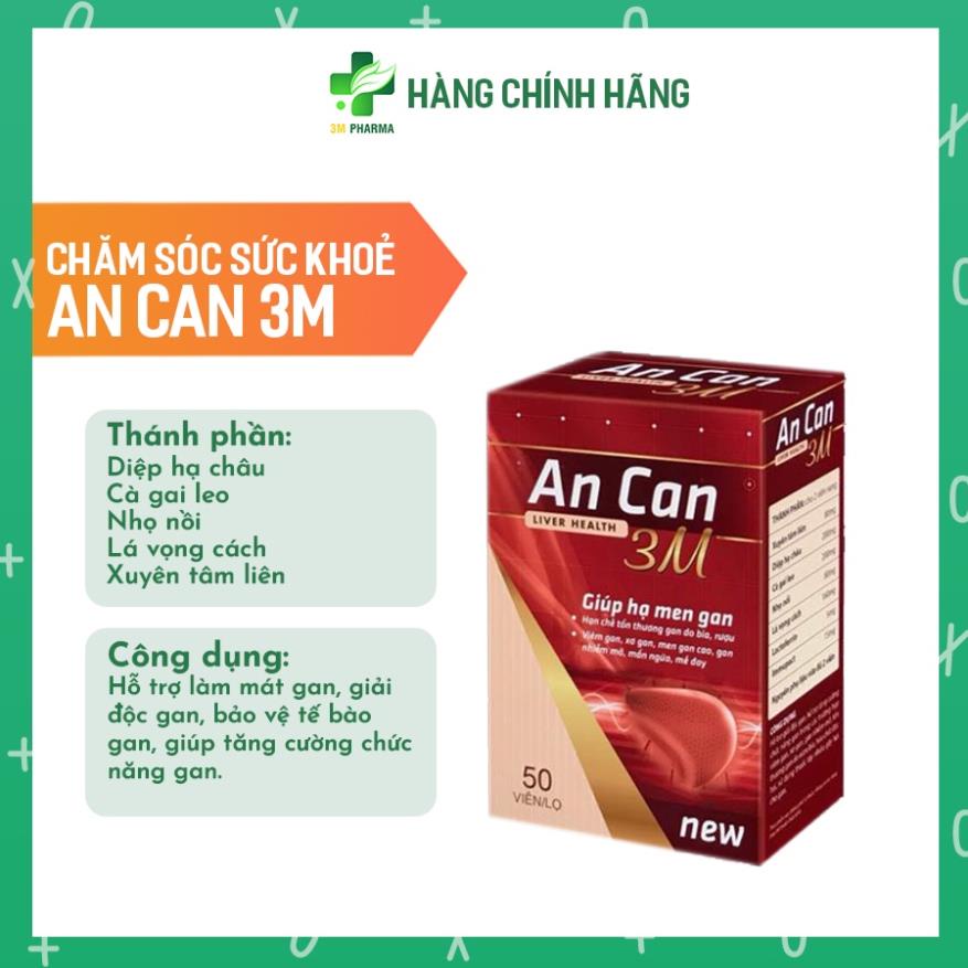 [3M PHARMA] An can 3M - Hỗ trợ làm mát gan, giải độc gan, bảo vệ tế bào gan, tăng cường chức ...