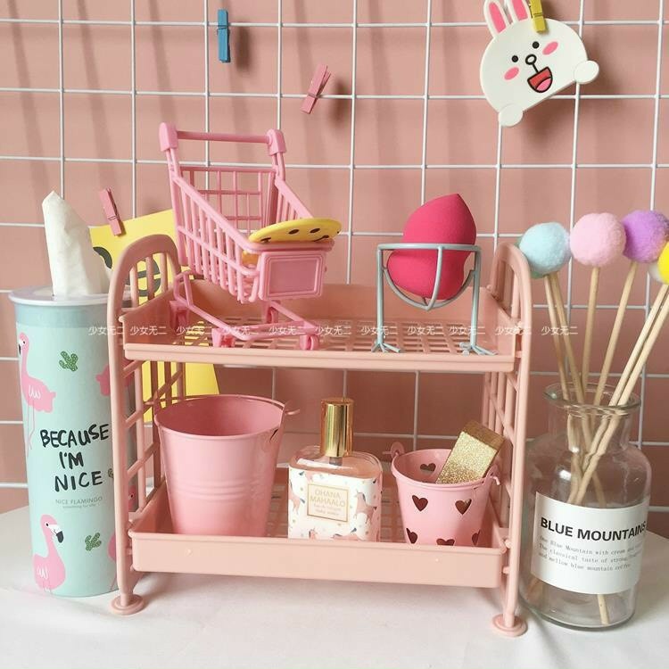 PVN18354 Kệ Nhựa Mini 2 Tầng Mini Đựng Đồ Đa Năng Siêu Xinh T8 | Shopee ...