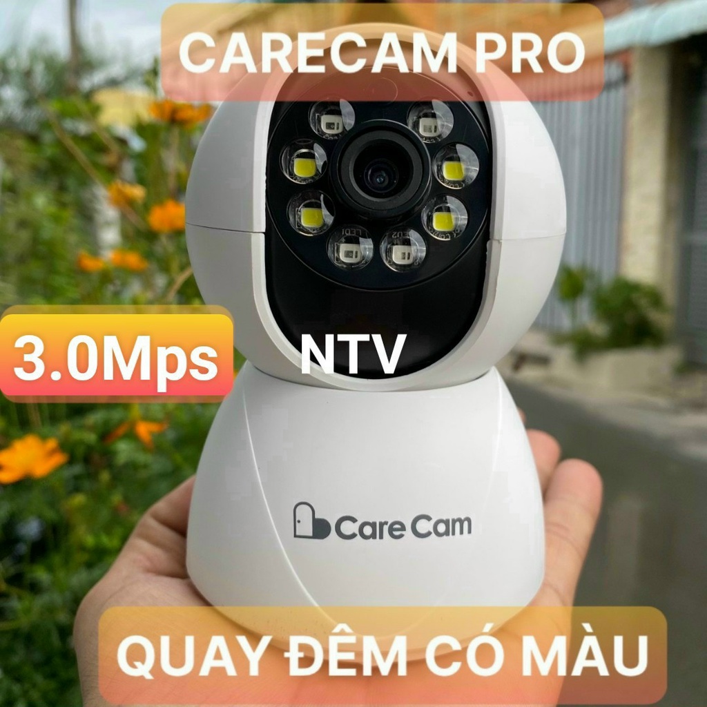 Camera Ip Wifi CareCam V5PRO Độ Phân Giải 3.0Mpx - Xoay Theo Chuyển ...