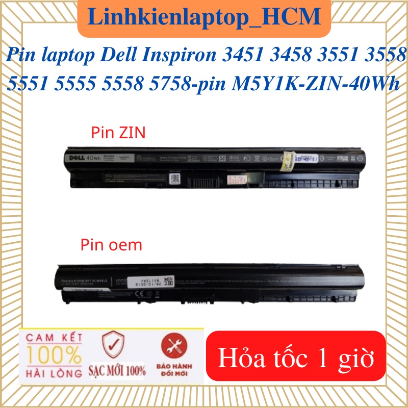 Pin M5Y1K- Pin laptop Dell Inspiron 3451 3458 3551 3558 5551 5555 5558 ...