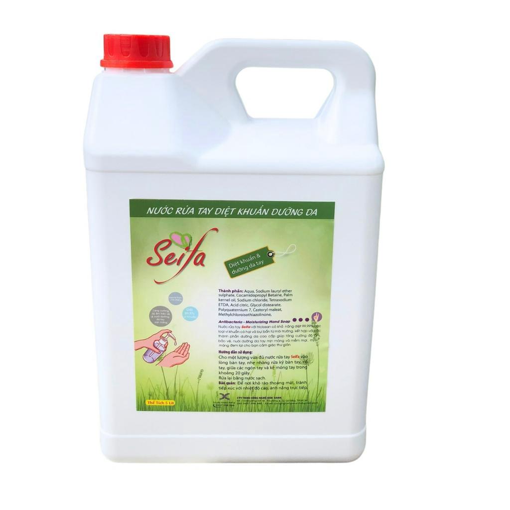 [Xà phòng] Nước Rửa Tay diệt khuẩn Seifa Can 5 Lít | Shopee Việt Nam