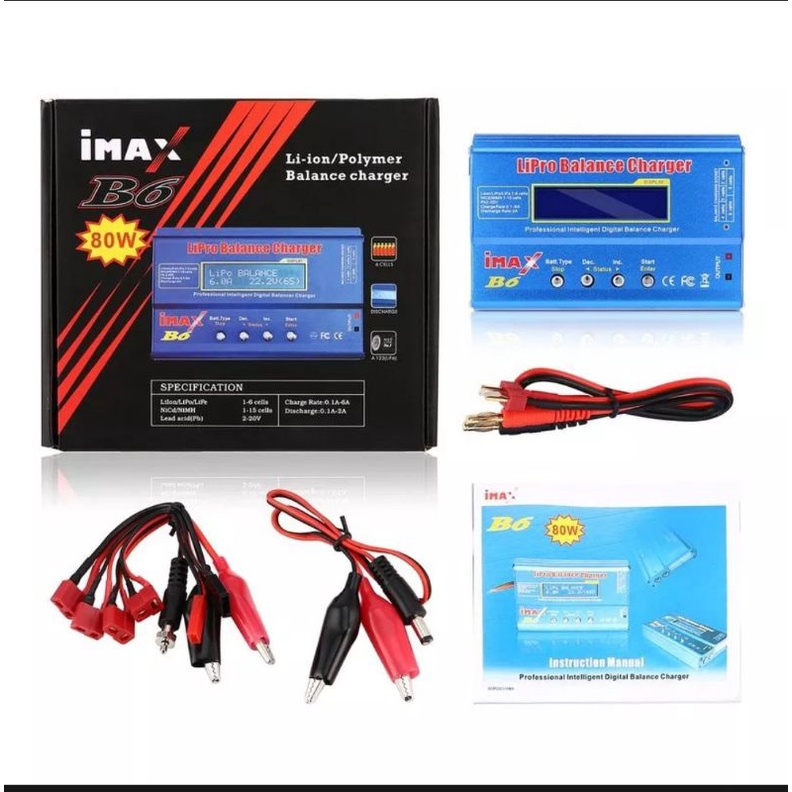 Sạc B6 V2 bản mới , bộ sạc imax b6 tặng bộ dây sạc, sạc và test dung ...