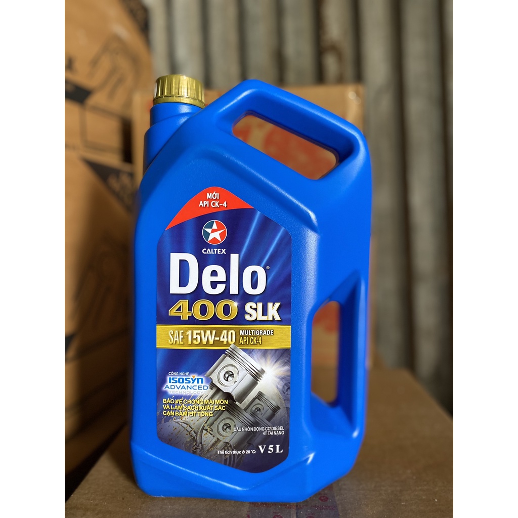 DẦU ĐỘNG CƠ DIESEL Delo® 400 SLK 15W-40 (Can 5L) | Shopee Việt Nam