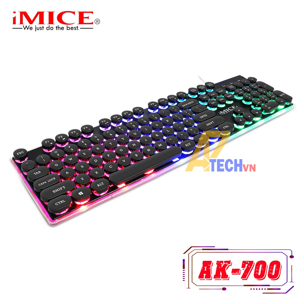Bàn phím máy tính có dây MICE AK700 giả cơ, chơi game, đèn led 7 màu siêu đẹp, bảo hành 12 tháng ...