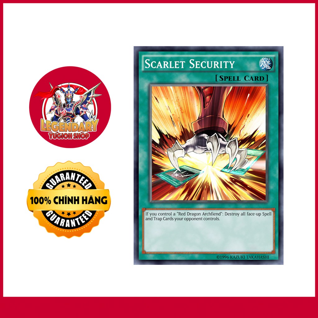 [Thẻ Bài Yugioh Chính Hãng] Scarlet Security | Shopee Việt Nam