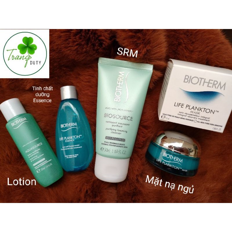 Set mini Biotherm/SRM/ essence/ lotion/mặt nạ ngủ | Shopee Việt Nam