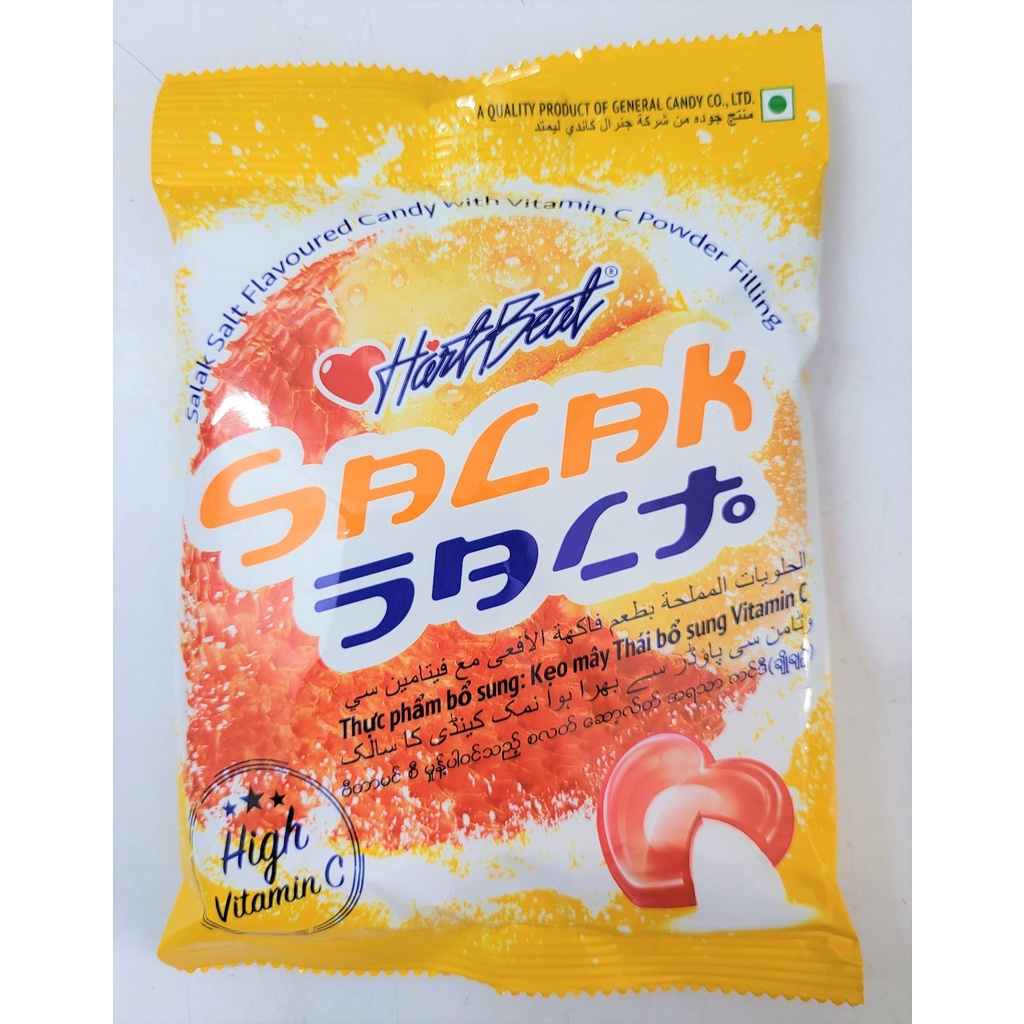 [Gói 120g] KẸO MÂY THÁI BỔ SUNG C [Thailand] HARTBEAT Salak Salt Candy ...