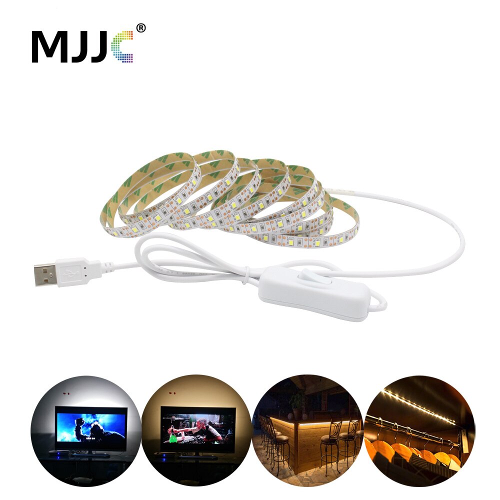 Dải đèn LED USB chống nước SMD 2835 5V Tria LED USB TV Light 1M 2M 3M ...