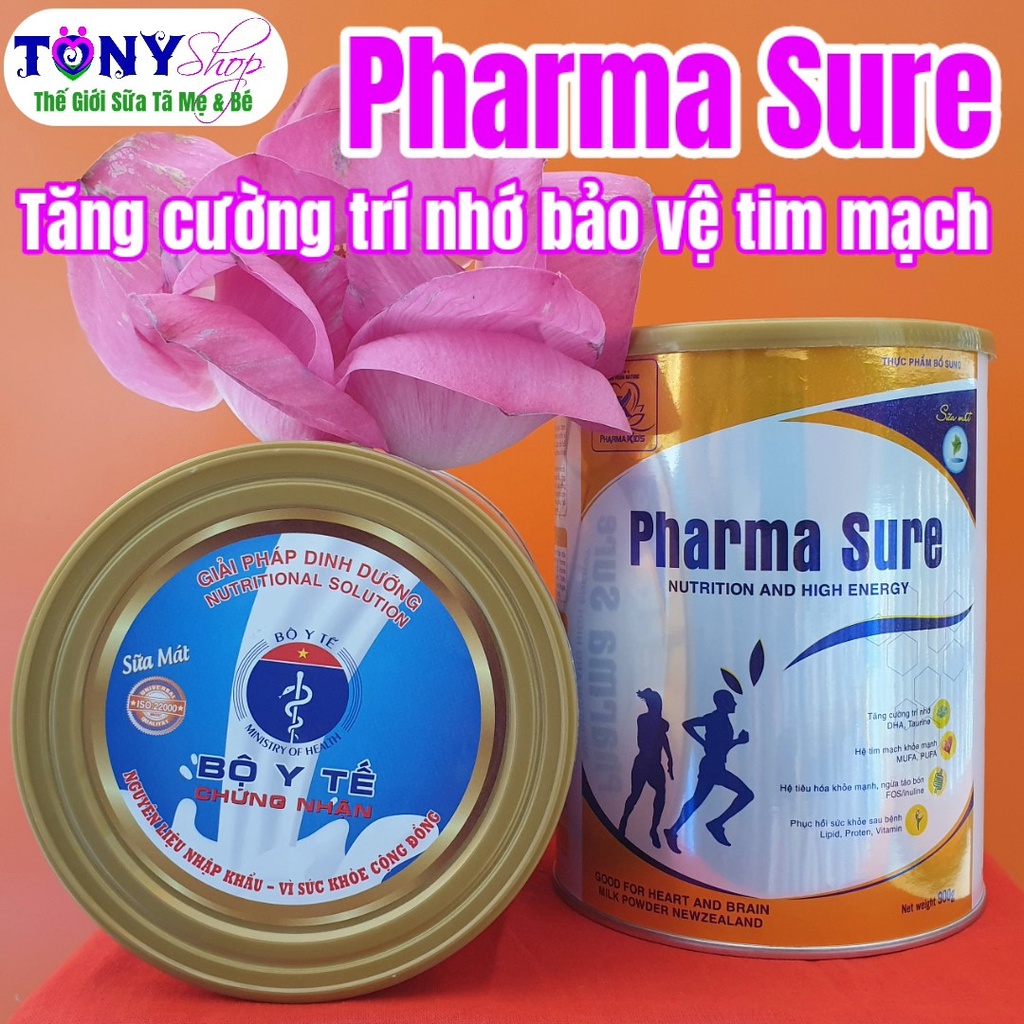 Sữa bột Pharma Sure 900g, tăng cường trí nhớ bảo vệ hệ tim mạch ...