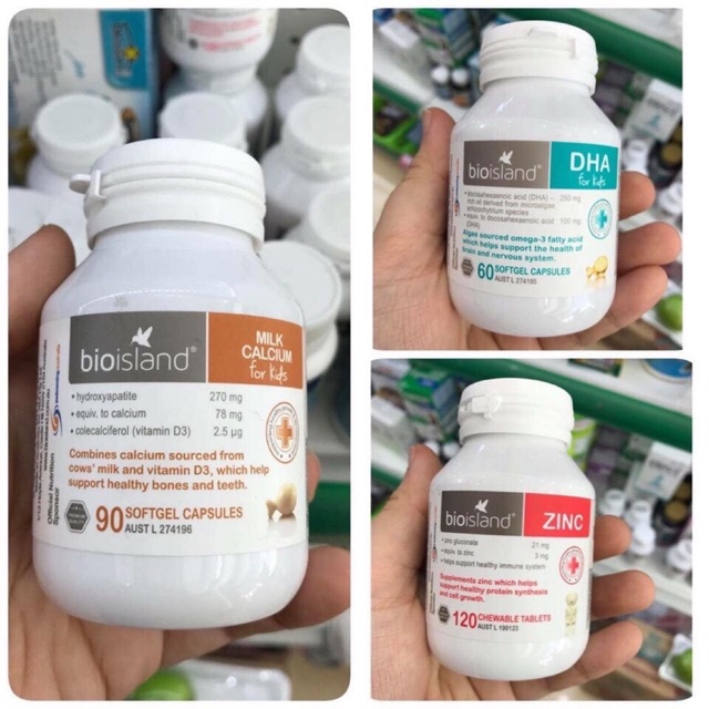 Bộ 3 bio canxi Milk kẽm DHA của Úc | Shopee Việt Nam