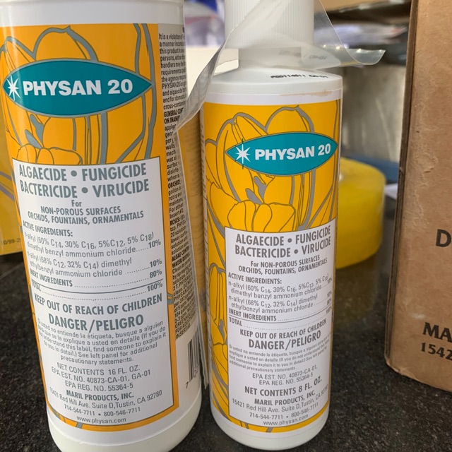 PHYSAN 20 Chai 480ml HÀNG NHẬP MỸ KHỬ TRÙNG, DIỆT NẤM BỆNH KHÔNG MÙI ...