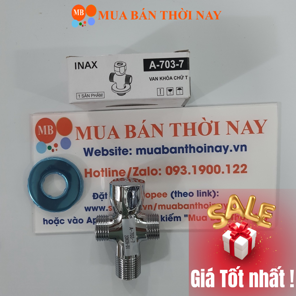 T cầu có khóa INAX A 703 7, Van chia nước cho vòi xịt vệ sinh và bồn ...