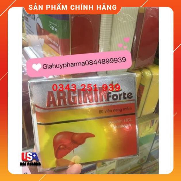 [Viên uống] Arginin forte giúp bổ gan giải độc cơ thể (h 60v) | Shopee ...