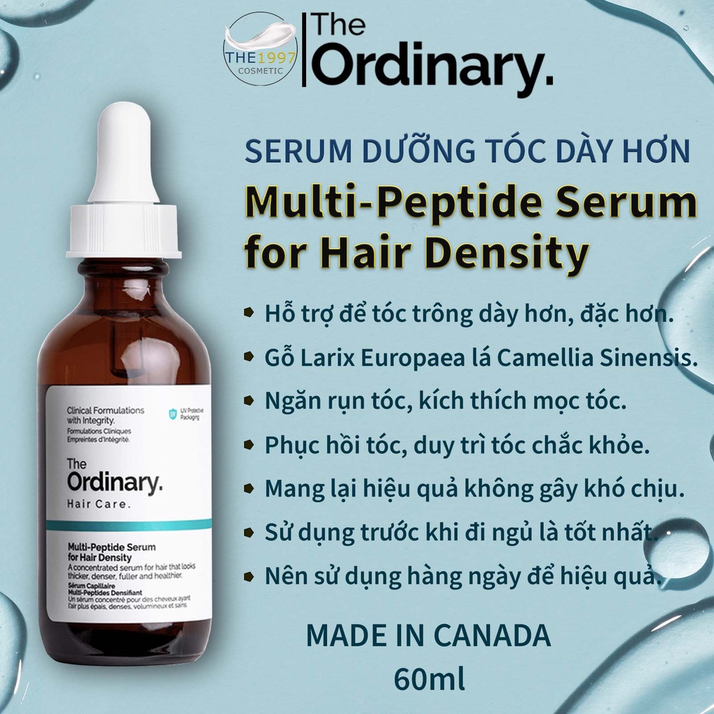 Serum Dưỡng Tóc - The Ordinary Multi-Peptide Serum for Hair Density 30mL - 60mL | Shopee Việt Nam